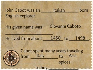 John cabot | PPT