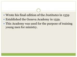 John calvin | PPT