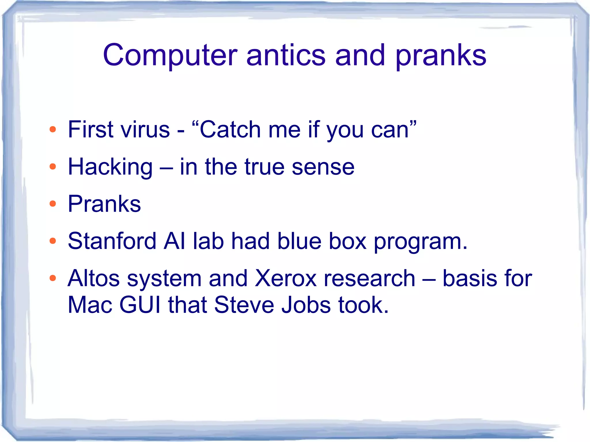 John “captain crunch” draper. history of hacking | PDF