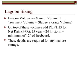 Benefits of using liquid-solid separation with manure treatment lagoons ...
