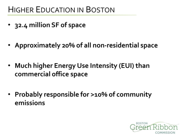 John Cleveland: Boston Green Ribbon Commission | PPT