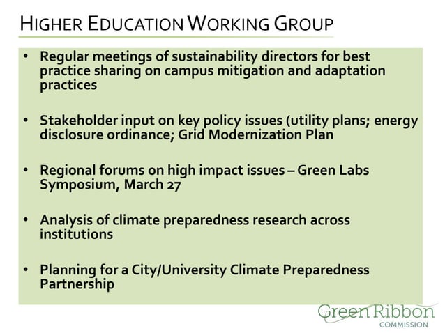 John Cleveland: Boston Green Ribbon Commission | PPT