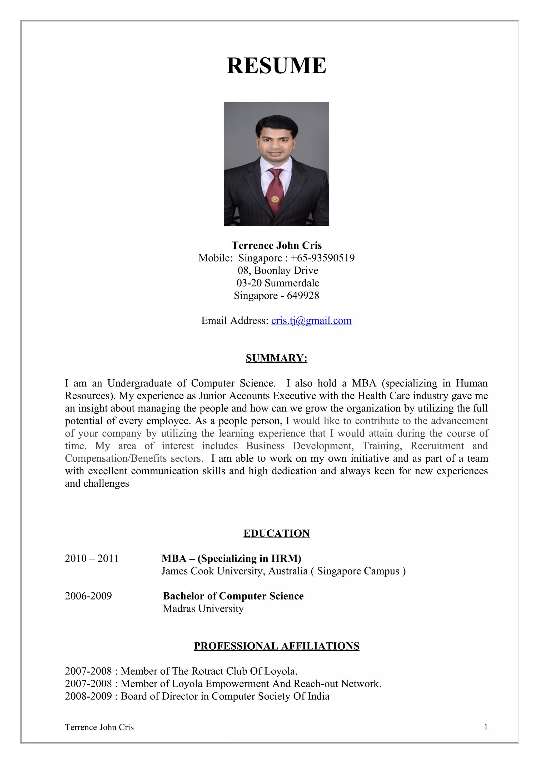 John Cris Cv12 | DOC