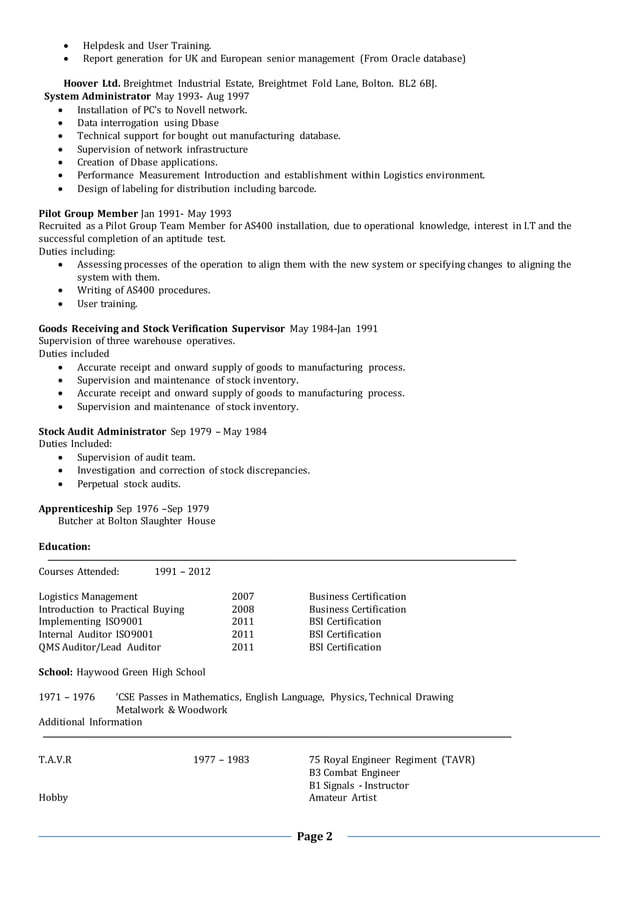 John cv revised | PDF