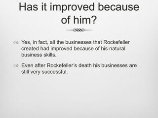 John d. rockefeller | PPTX