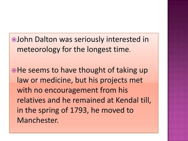 John Dalton (Biography) | PPTX | Chemistry | Science