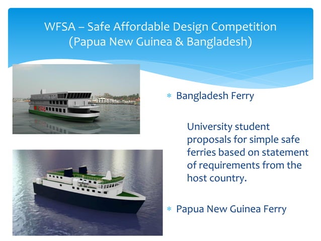 Domestic Ferry Safety in the Developing World | PPT
