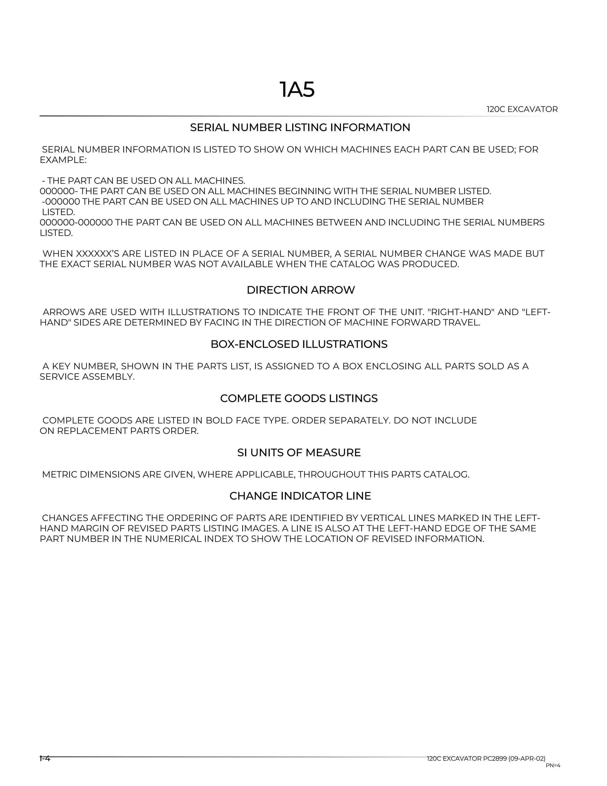 John Deere 120C Excavator Parts Catalog Manual PC2899 | PDF