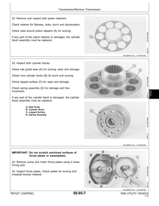 John deere 1800 utility vehicle service repair manual (tm1527) | PDF