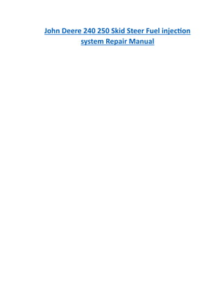 John Deere 210LE Backhoe Loader Parts Manual | PDF