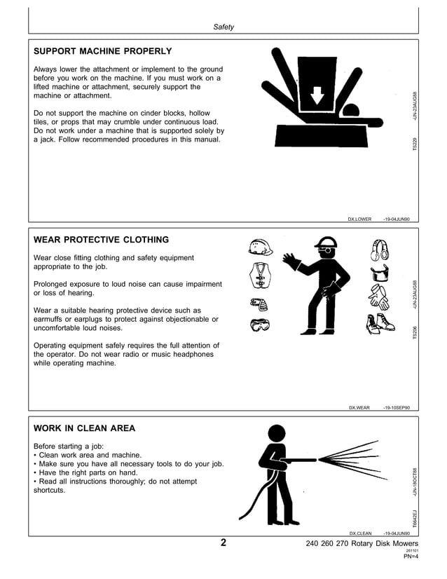 John deere 270 rotary disk mowers service repair manual (tm1367) | PDF