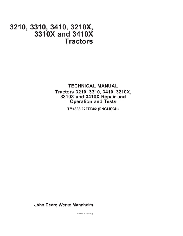John Deere 3310X Tractor Service Repair Manual (tm4663).pdf