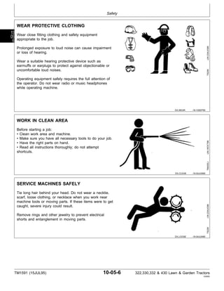 JOHN DEERE 332 LAWN GARDEN TRACTOR Service Repair Manual Instant ...