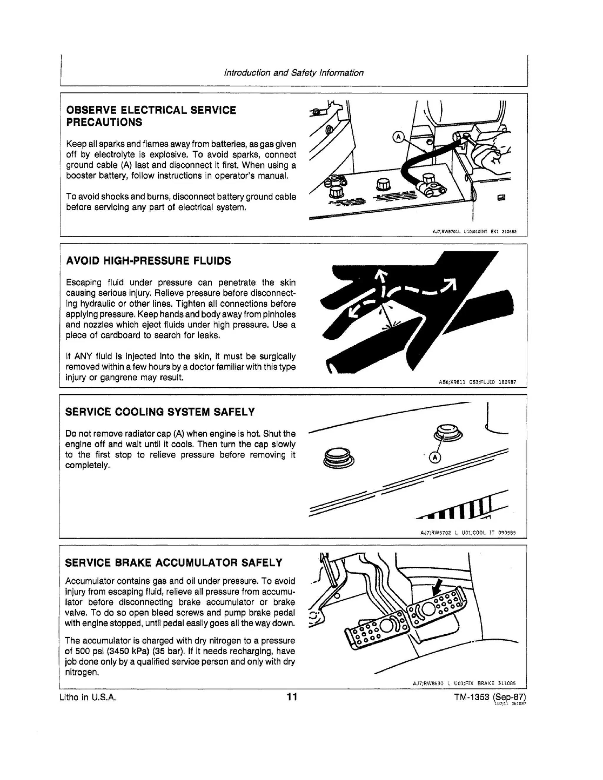 John Deere 4050, 4250, 4450 Tractor Technical Manual TM1353 PDF | PDF