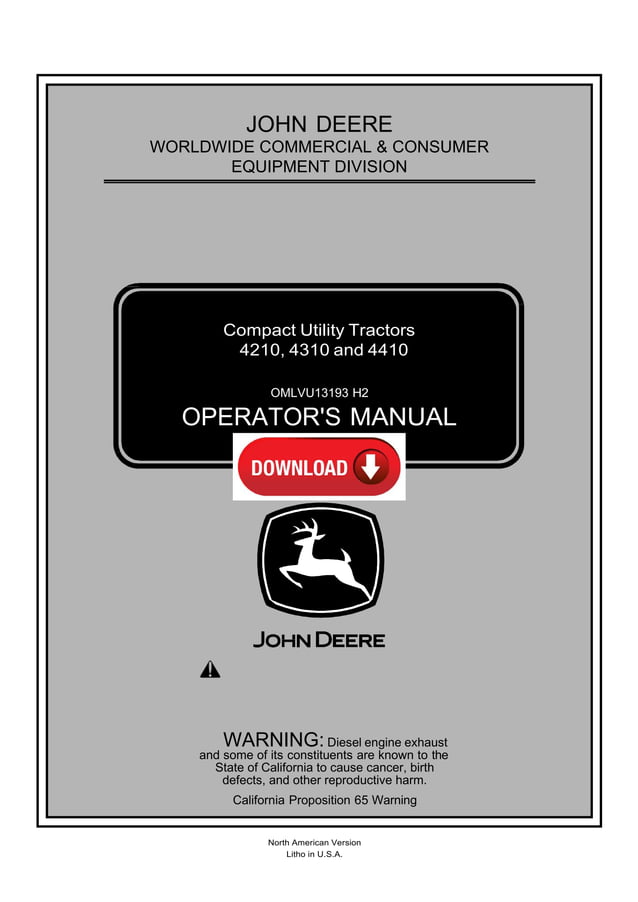 John Deere 4210 4310 4410 Compact Utility Tractors Operators Manual.pdf