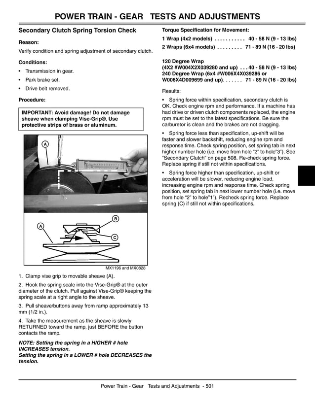 John deere 4x2 and 4x6 gator utility vehicle service repair manual ...
