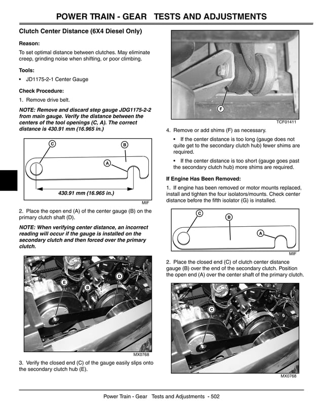 John deere 4x2 and 4x6 gator utility vehicle service repair manual ...