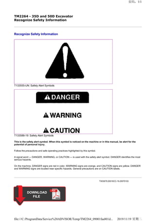 John Deere 50d Specs Service Repair Manual | PDF