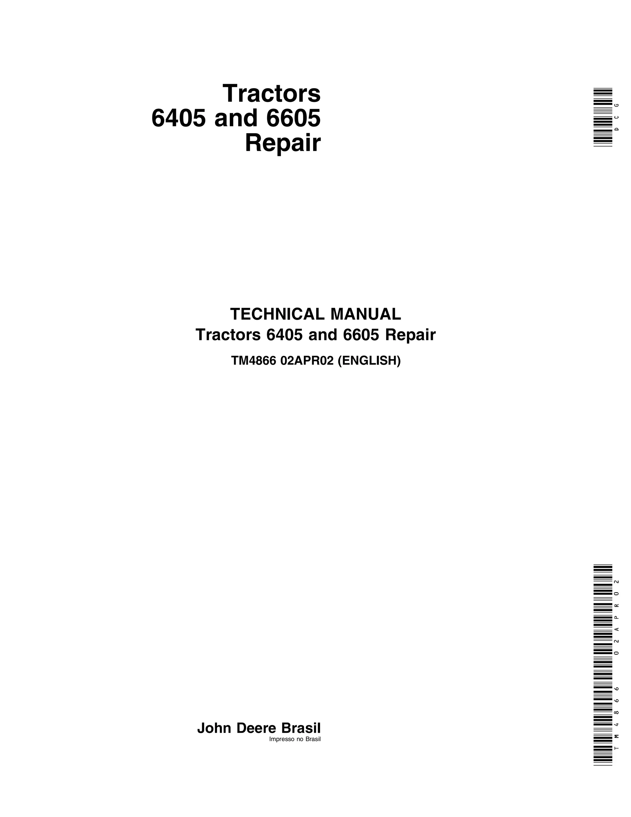 John Deere 6405 Tractor Service Repair Manual (TM4866).pdf