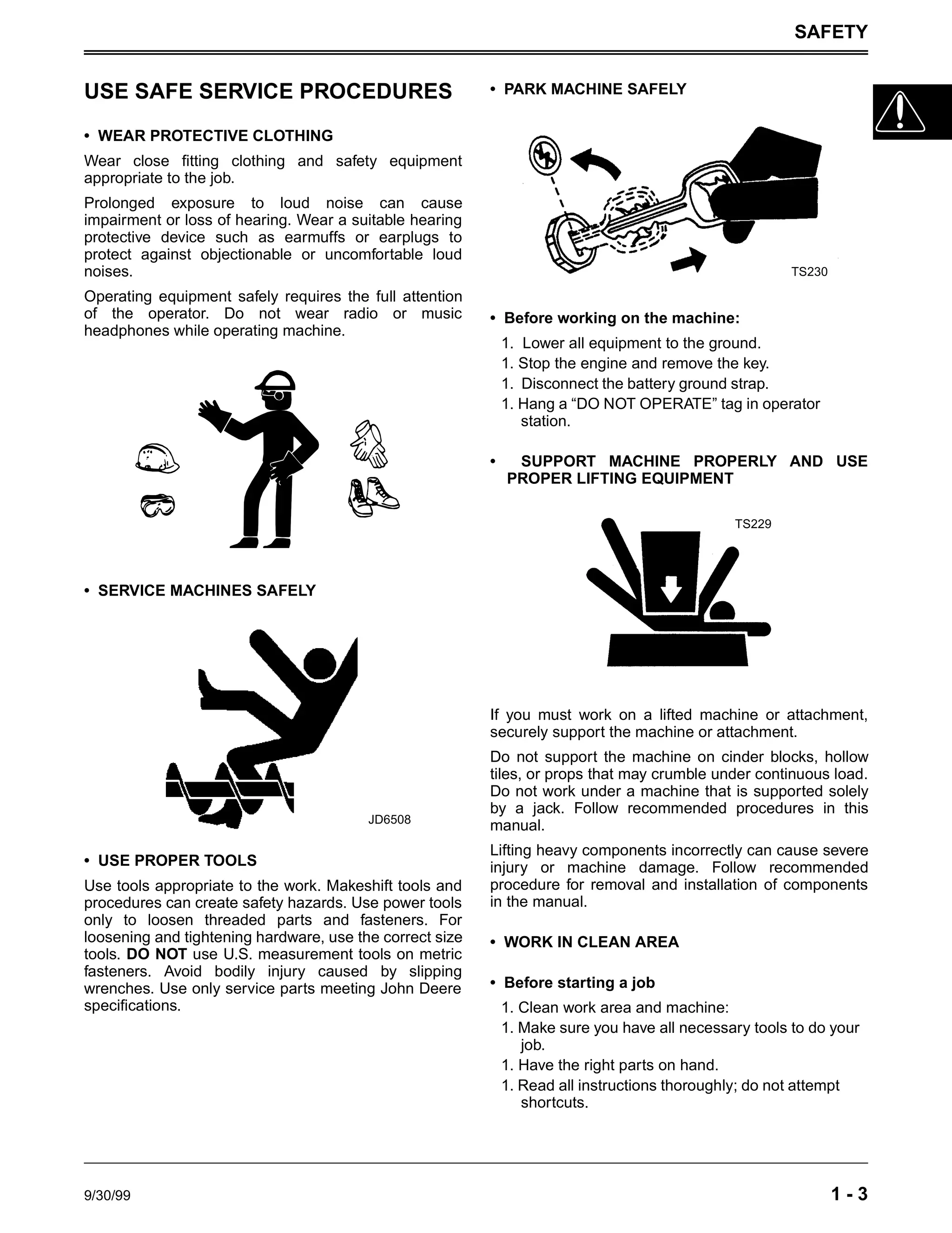 John deere 826 d walk behind snowblowers service repair manual (tm1612 ...