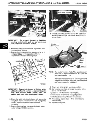 John deere 826 d walk behind snowblowers service repair manual (tm1612 ...