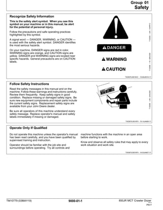 John Deere 850jr Crawler Dozer Mct Operation And Test Technical Manual ...
