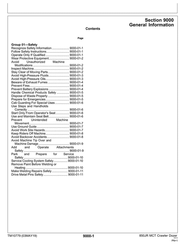 John Deere 850jr Crawler Dozer Mct Operation And Test Technical Manual.pdf