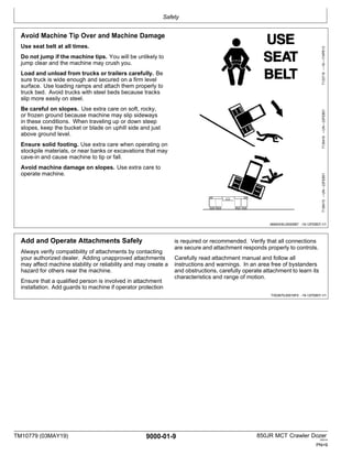 850JR Crawler Dozer Operation and Test Manual | PDF