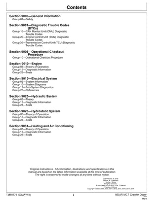 850JR Crawler Dozer Operation and Test Manual | PDF