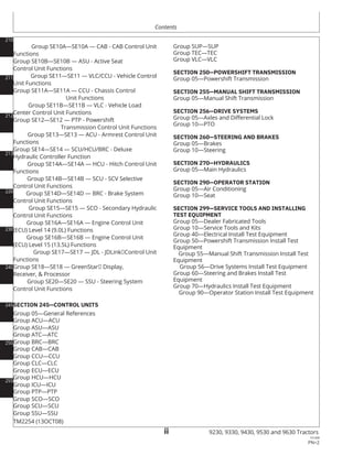 John Deere 9230, 9330, 9430, 9530, 9630 Tractor Service Manual TM2254 ...