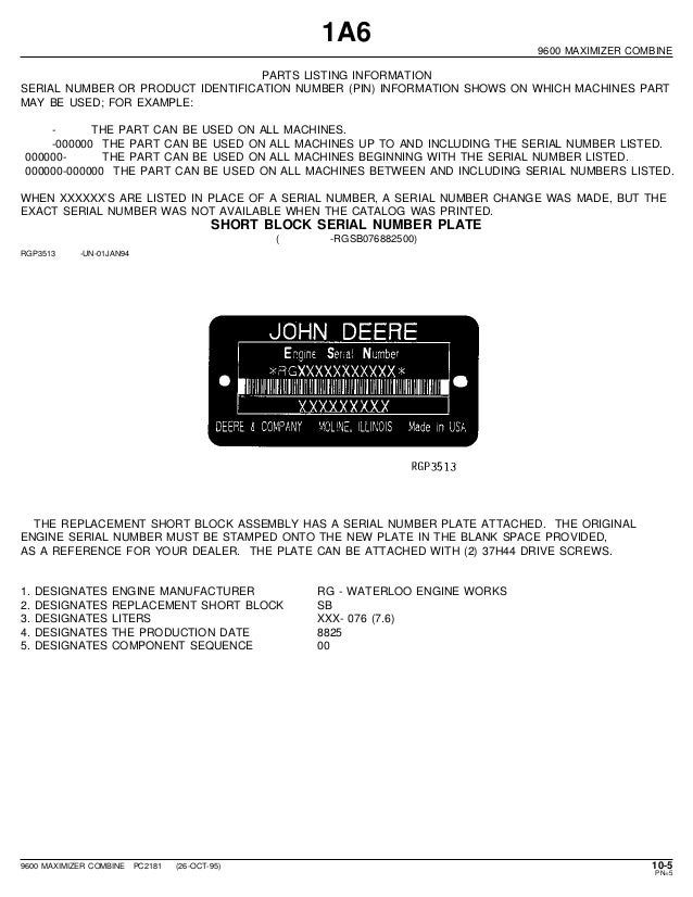 John Deere Serial Decoder - editorfastpower
