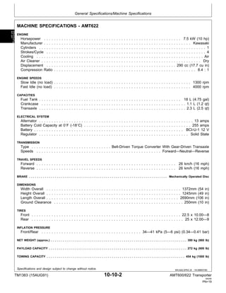 John deere amt600 all material transporters service repair manual | PDF