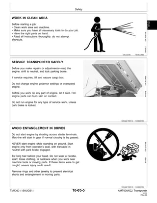 John deere amt622 all material transporters service repair manual | PDF