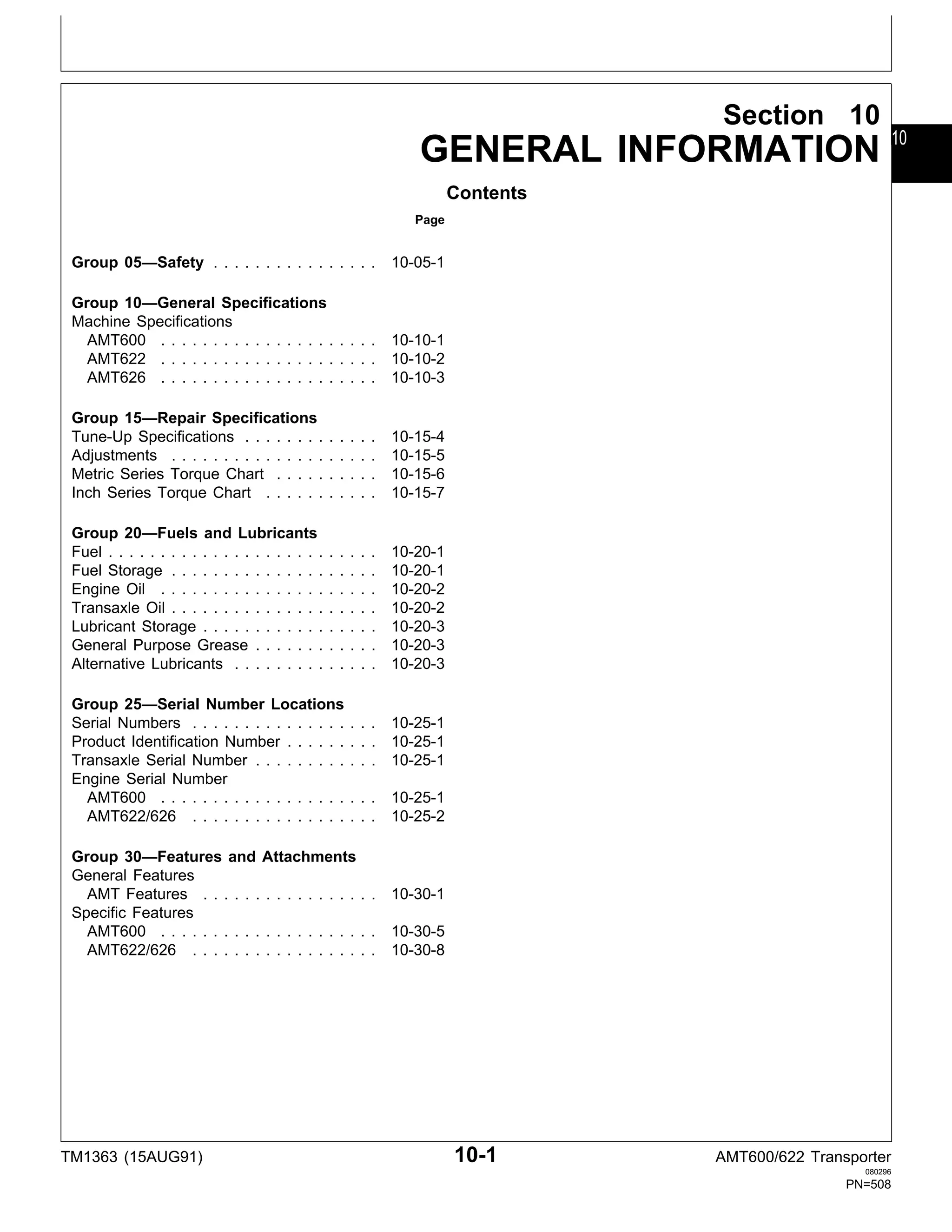 John deere amt626 all material transporters service repair manual | PDF