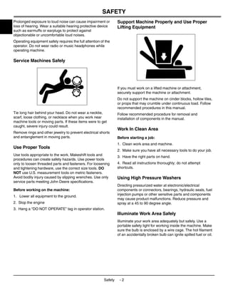 John deere chainsaws cs46 service repair manual | PDF