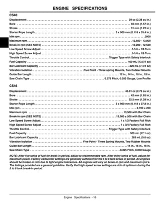 John deere chainsaws cs56 service repair manual | PDF