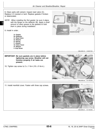 John deere engines onan 16 hp engines service repair manual | PDF