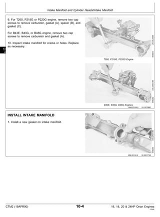 John deere engines onan 16 hp engines service repair manual | PDF