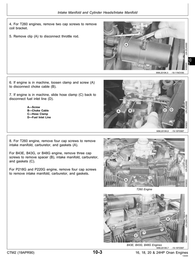 John deere engines onan 20 hp engines service repair manual | PDF