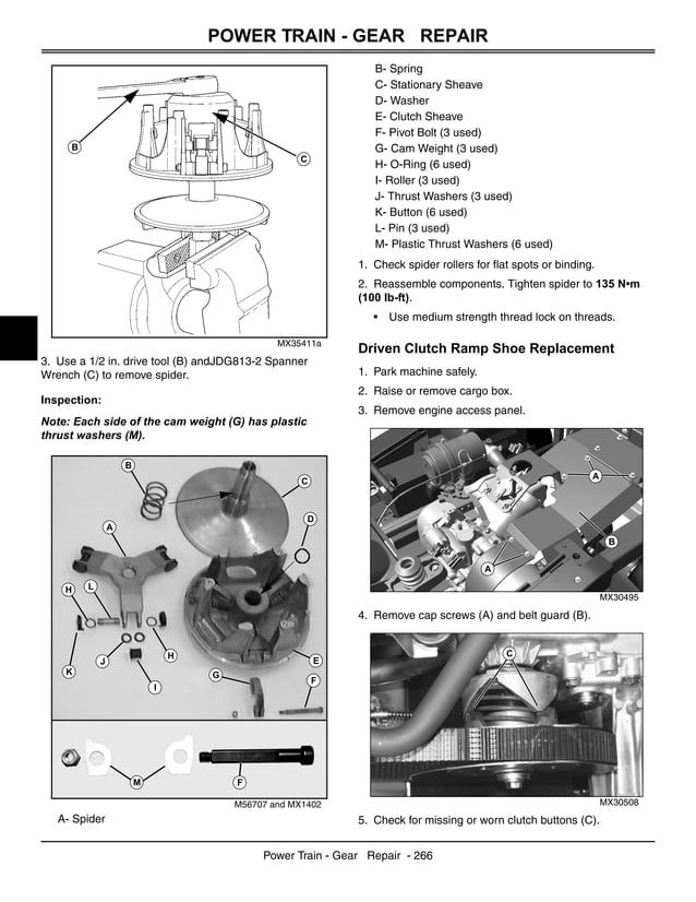 John deere gator light duty cs cx utility vehicle service repair manual ...