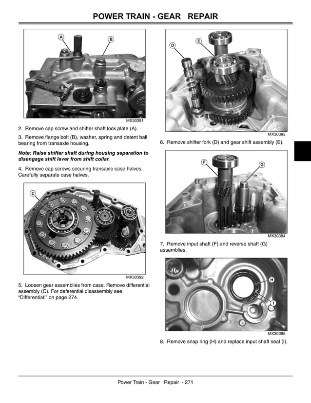 John deere gator light duty cs cx utility vehicle service repair manual ...