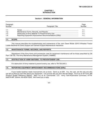 John deere jd410 backhoe loader service repair manual | PDF