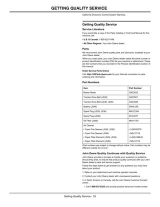 John deere js38, js46, js48, jm26, jm36, jm46 rotary operator manual | PDF