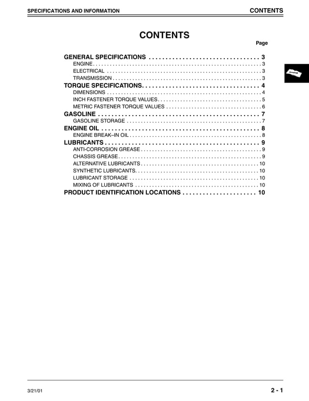 John deere js series 21 inch walk-behind mower service repair manual | PDF