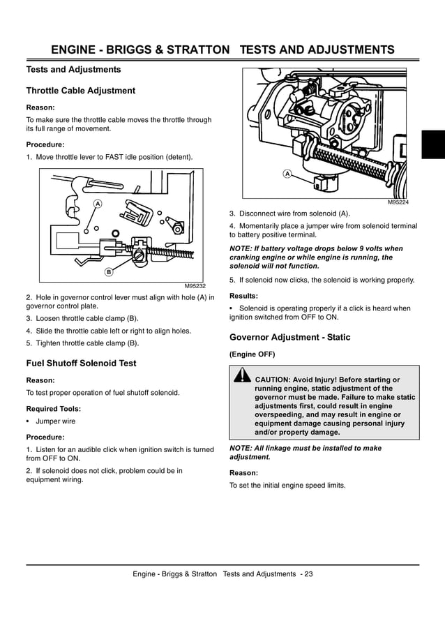 John deere l120 lawn tractor service repair manual (tm2185) | PDF