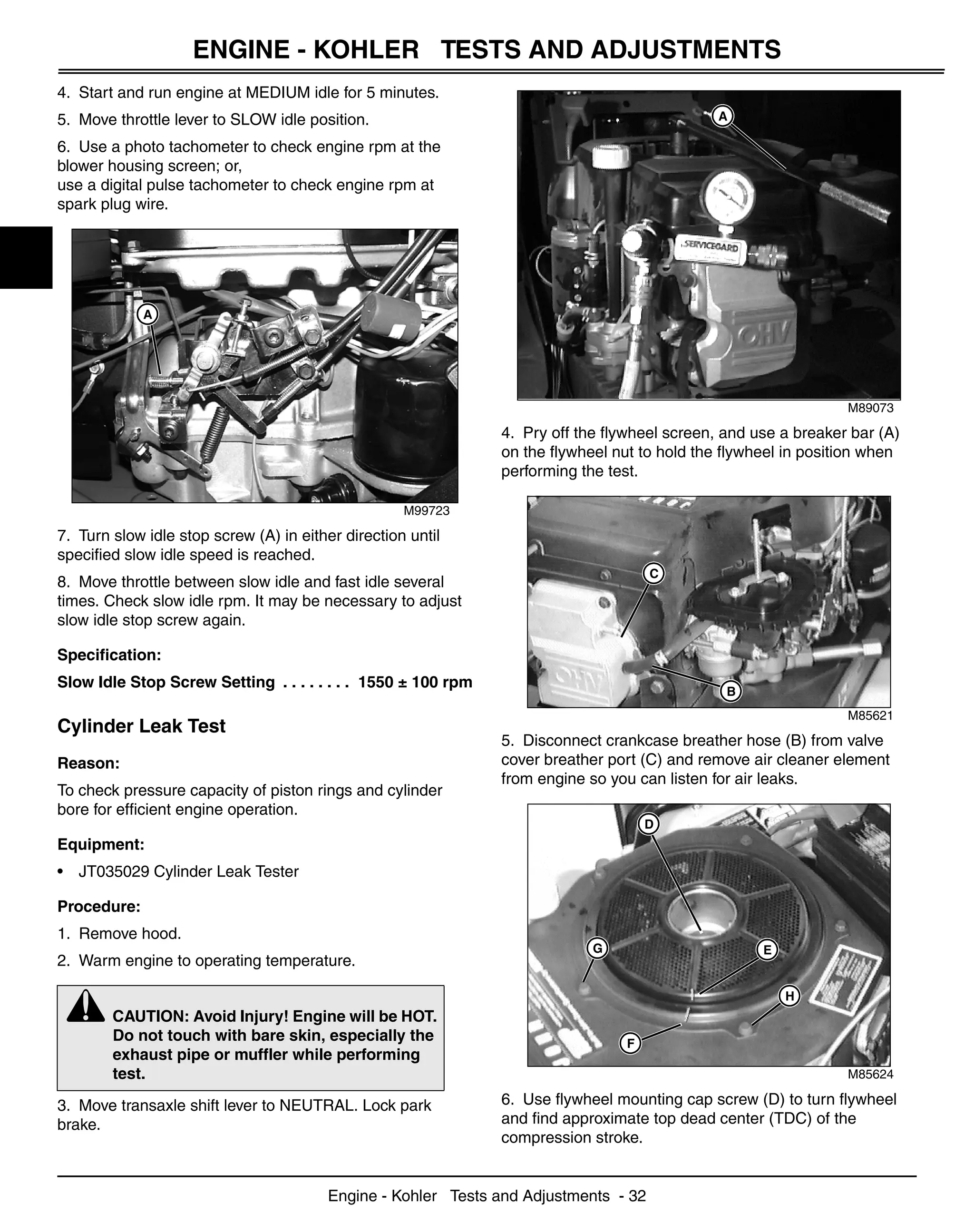 John Deere LX288 - Lawn Tractors Repair Manual | PDF