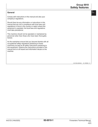 John Deere Timberjack 1010d 1110d Wheeled Forwarder Technical Repair ...