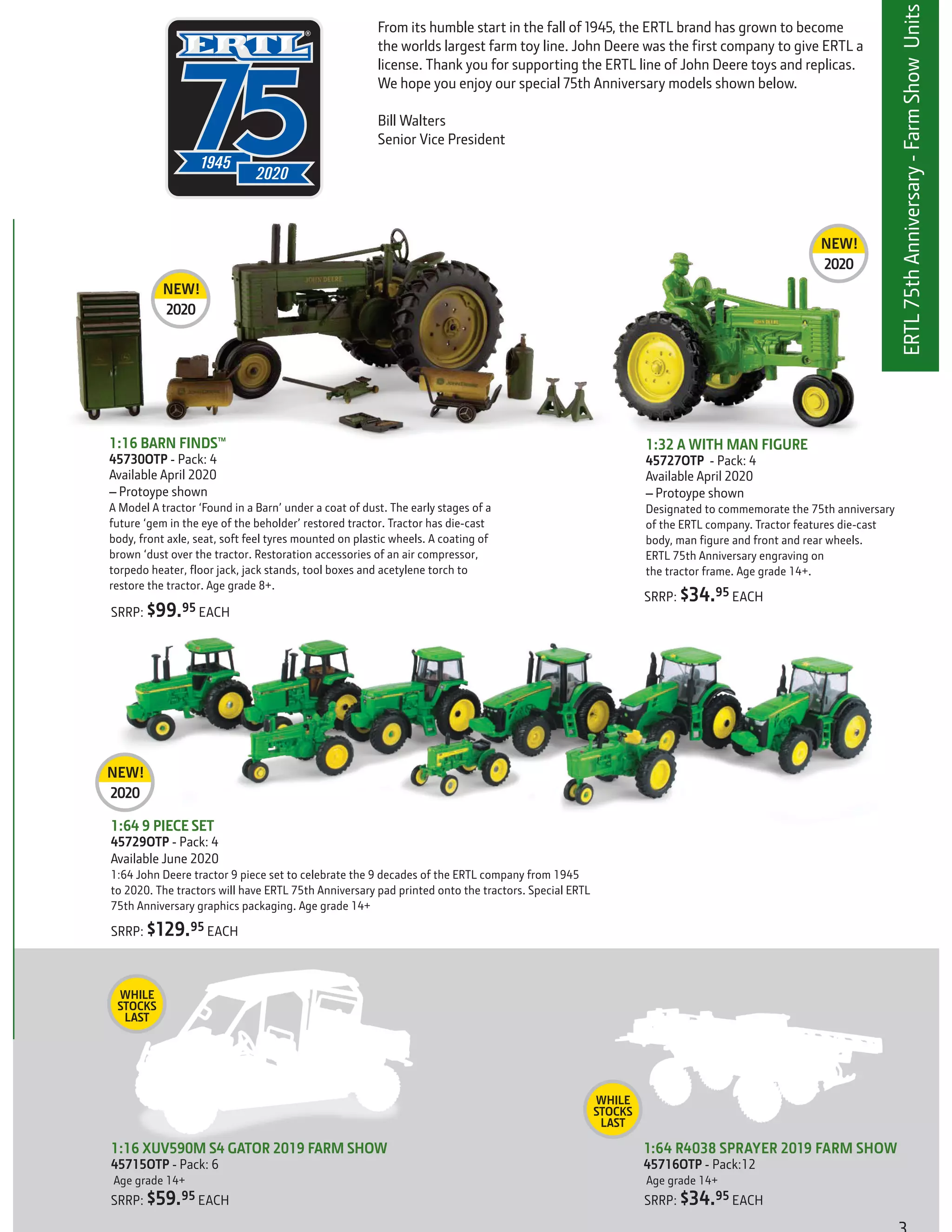 John Deere 2020 Annual Toy Catalogue | PDF