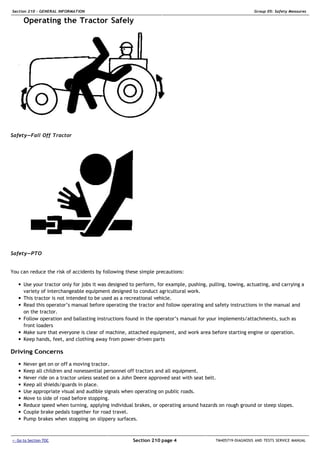 John Deere Tractors 6105M Diagnostic and Test Manual | PDF
