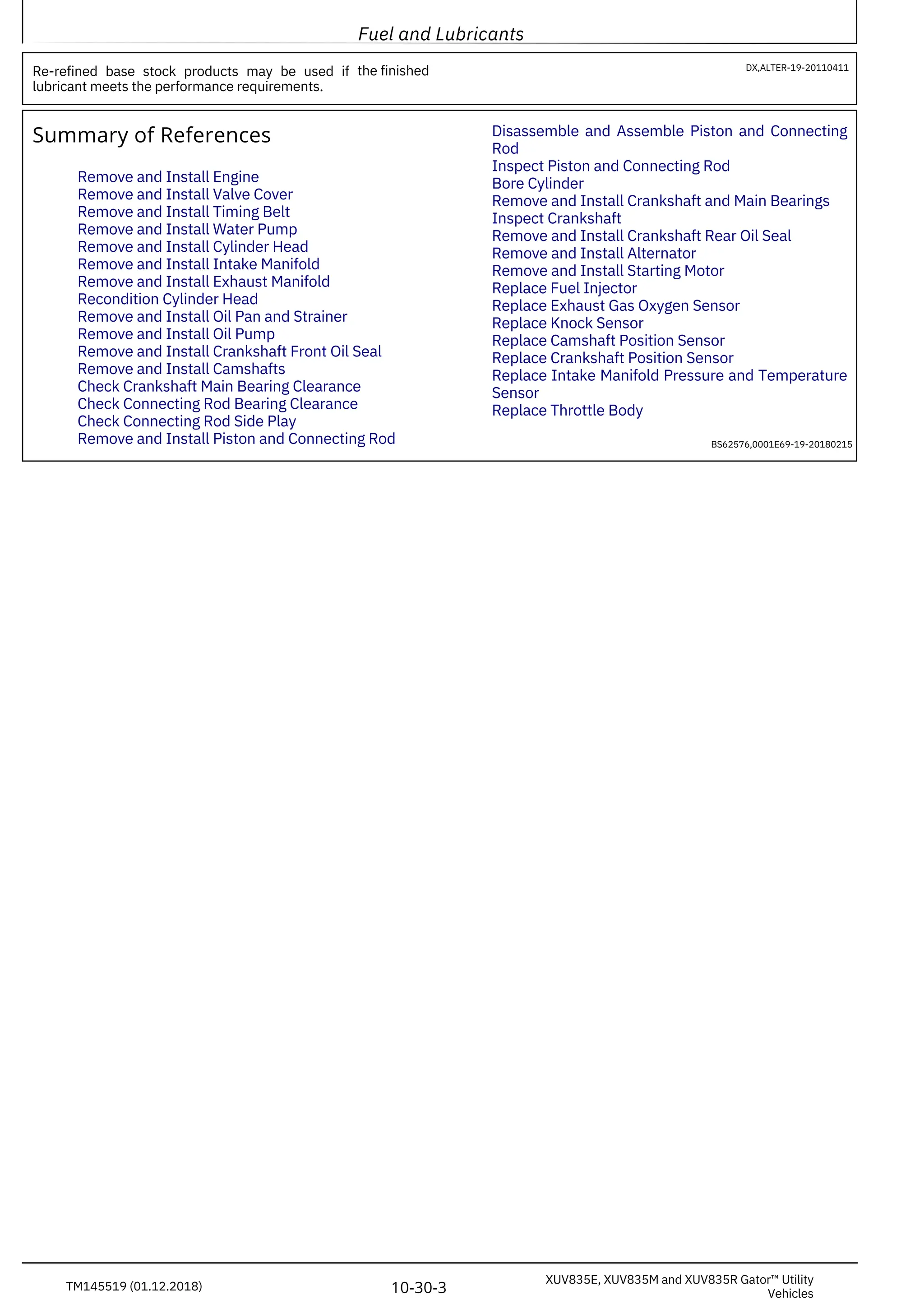 John Deere XUV835E, XUV835M, XUV835R Vehicle Repair Manual.pdf